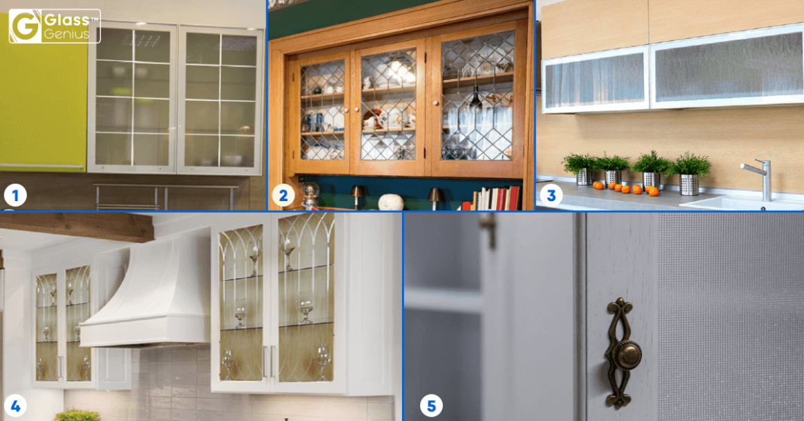 6 Best Cabinet Glass Styles for Your Kitchen Cabinet Doors in 2021 ...