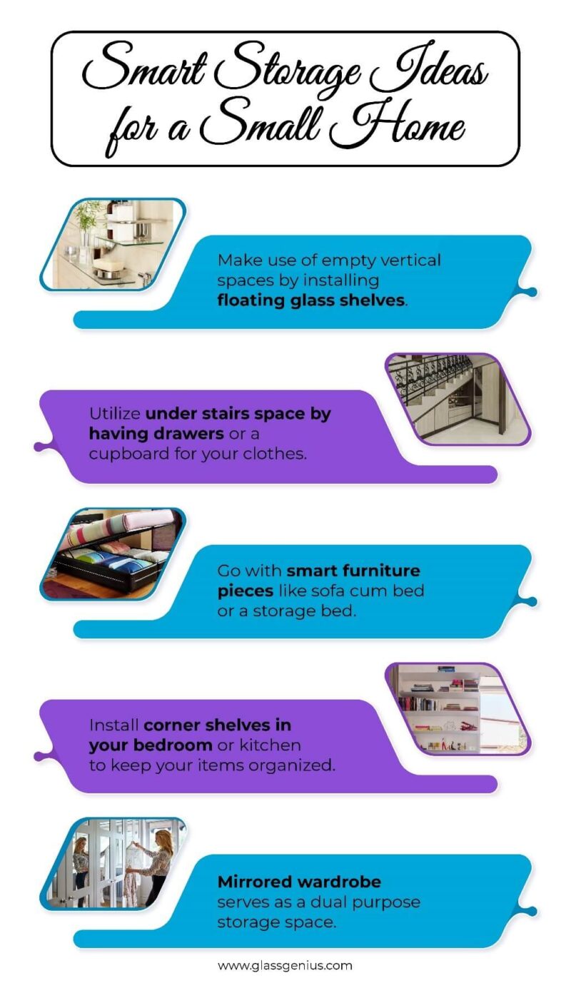 Small Storage Ideas for Small Home - Glass Genius