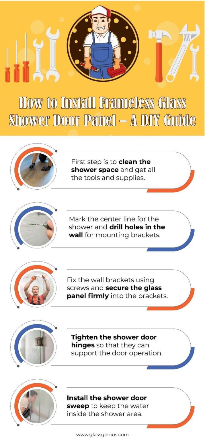 How to Install Frameless Glass Shower Door Panels – A DIY Guide – Glass Genius