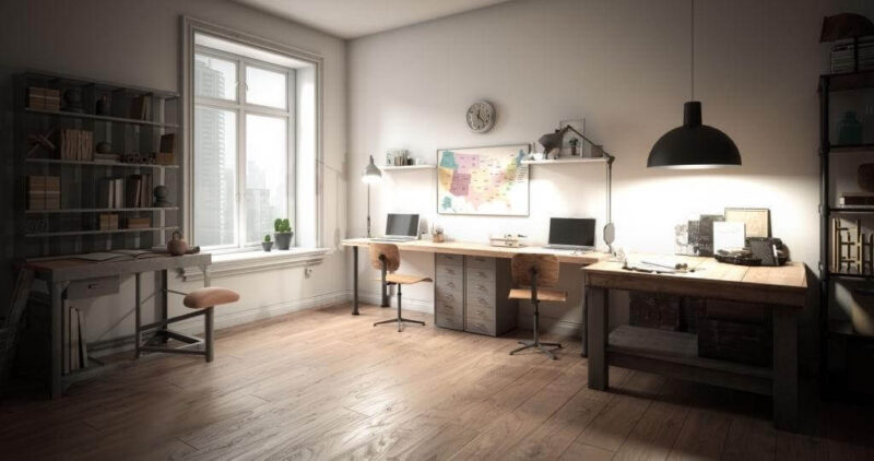 6 Design Tips to setting up a Studio Office - Spacious and Bright