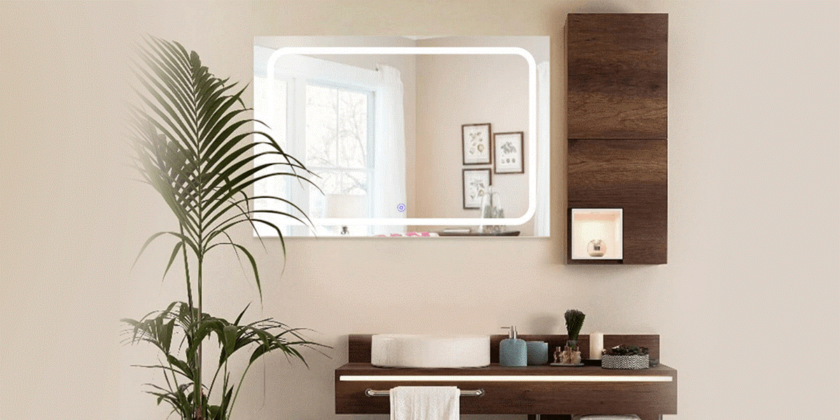 Mirror With Lights Around It - A Sophisticated Design Marvel