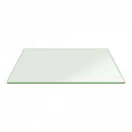Rectangle Glass 42x66 inch 1/2 inch Thick, Beveled Tempered Radius Corners